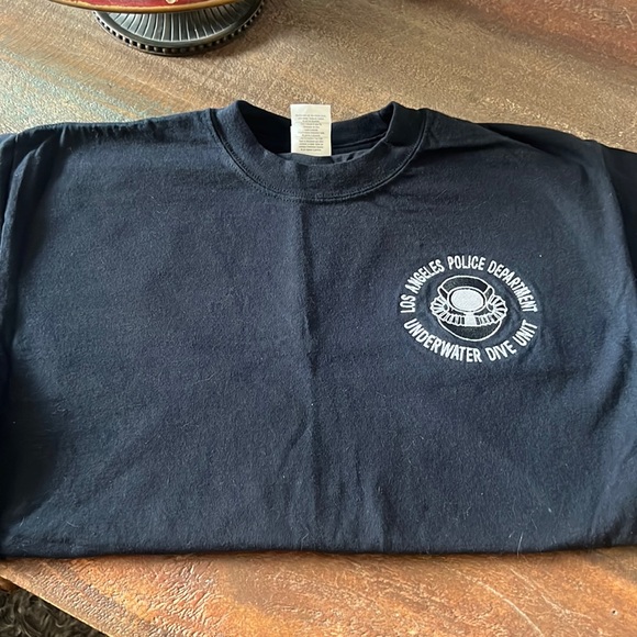 Hanes | Shirts | Lapd Underwater Dive Unit Tshirt Black Med | Poshmark